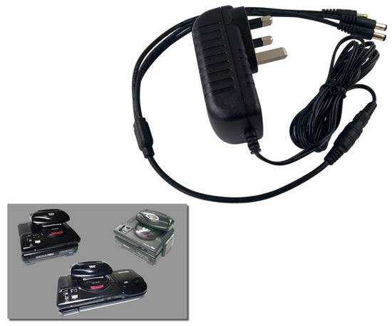 Power Supply 3-in-1 for Sega Mega Drive/Genesis+CD+32X
